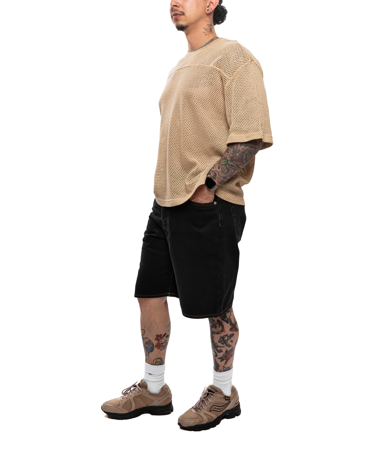 Stussy Team Cotton Mesh Shirt 'Natural' – LIKELIHOOD